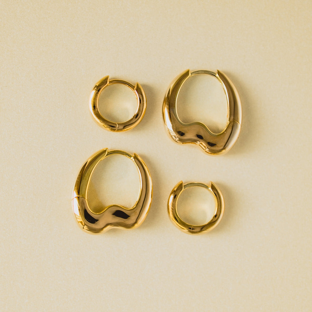 Wave Huggies + Hoop Set – Kite Jewels